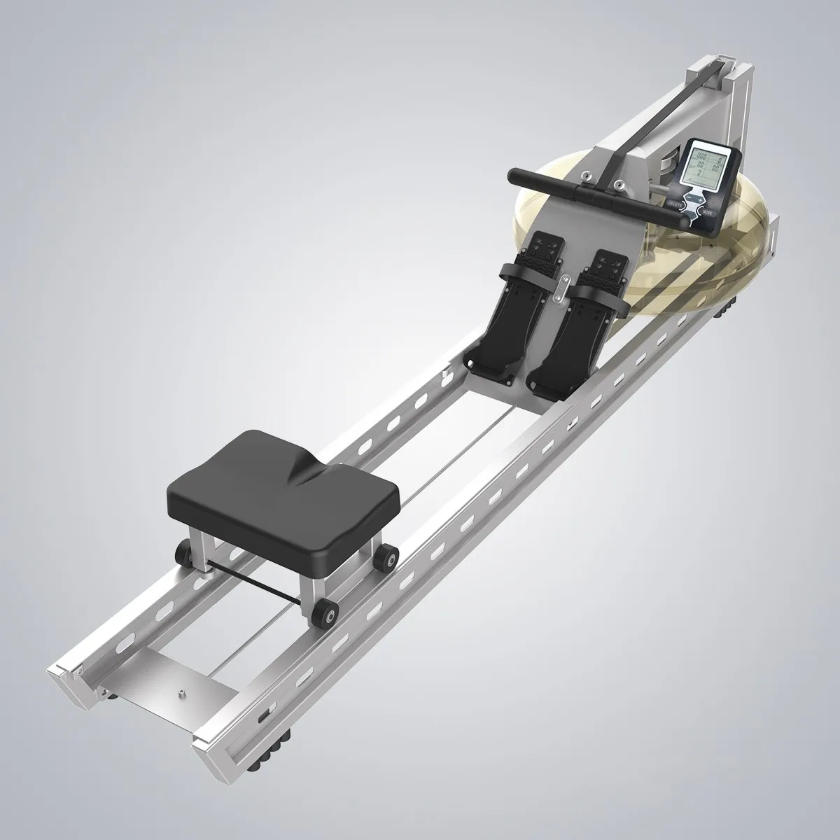 Rowing Simulator Water Tank Rower Elliptical Hear Hydraulic Fitness Row ...