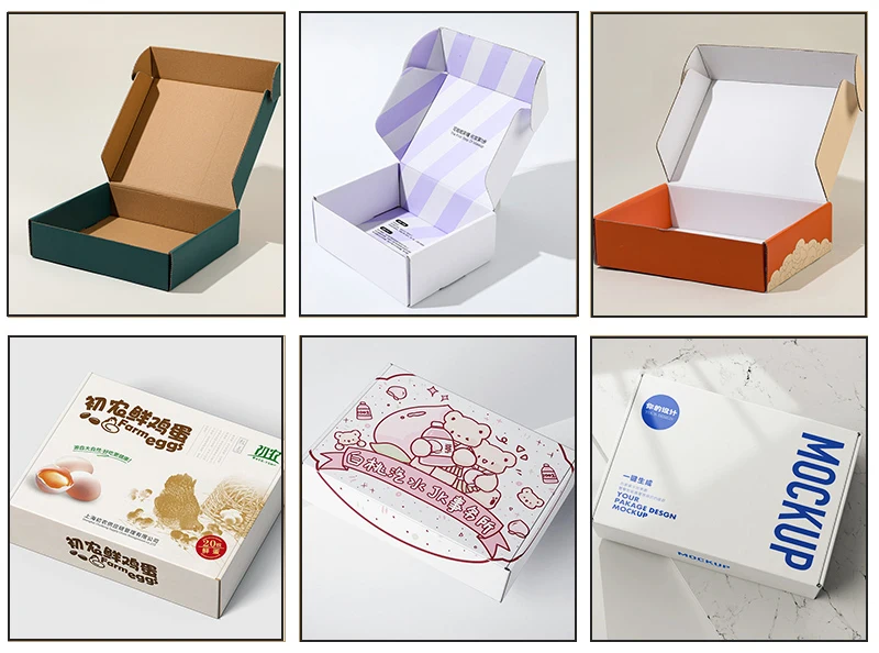 Custom Eco Friendly Color Printing Corrugated Carton Black Paper ...