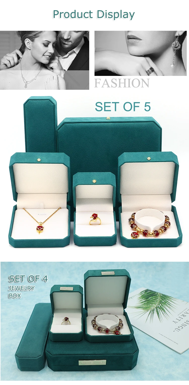 Wholesale Custom Velvet Jewelry Box with Logo Luxury