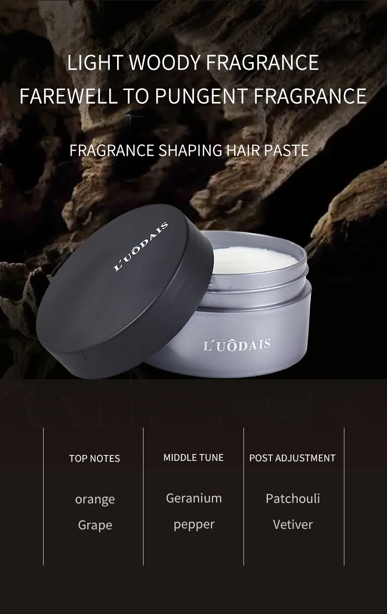 Luodais Hair Paste Men's Styling Cream,Natural Fluffy Matte,Wholesale ...