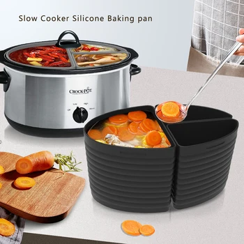 Crockpockets Slow Cooker Divider Silicone Insert Bpa Free Dishwasher ...