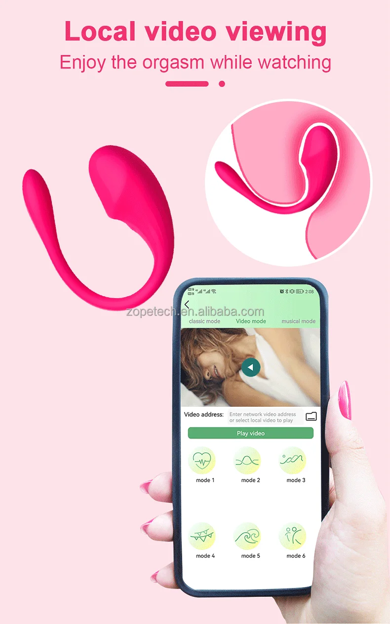 App Bluetooth Control Tadpole Vibrator Wearable Panty G Spot Vagina Dildo Vibrator Women Female ...