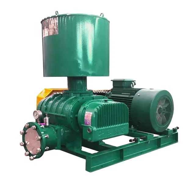 Air Blower Roots Blower 3-Lobe 10 Hp for Industrial Wastewater Treatment