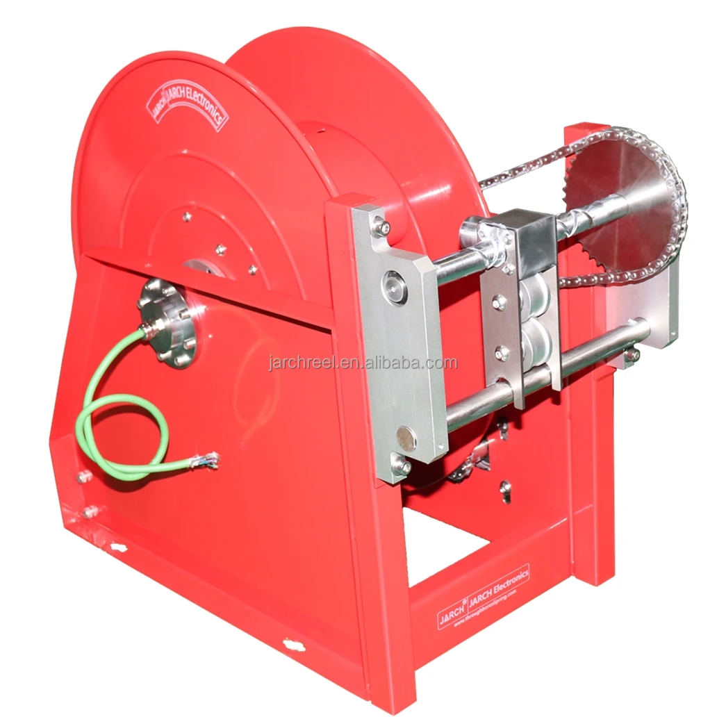 Custom 24v Electric Motor Driven Cable Reels Motorized Hose Reels Drum ...