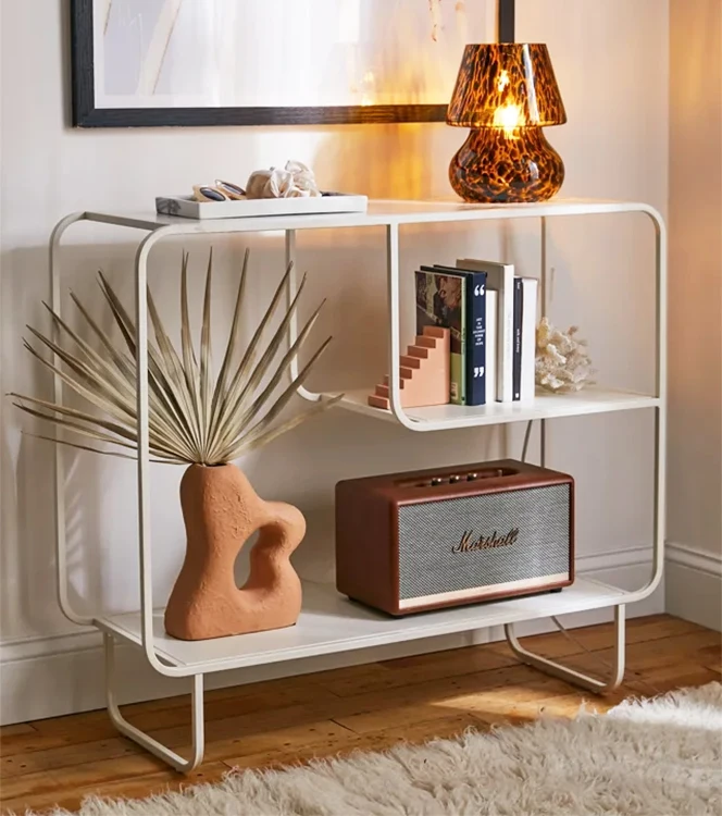 Modern Luxury Furniture White Corner Console Tables Living Room Hallway ...