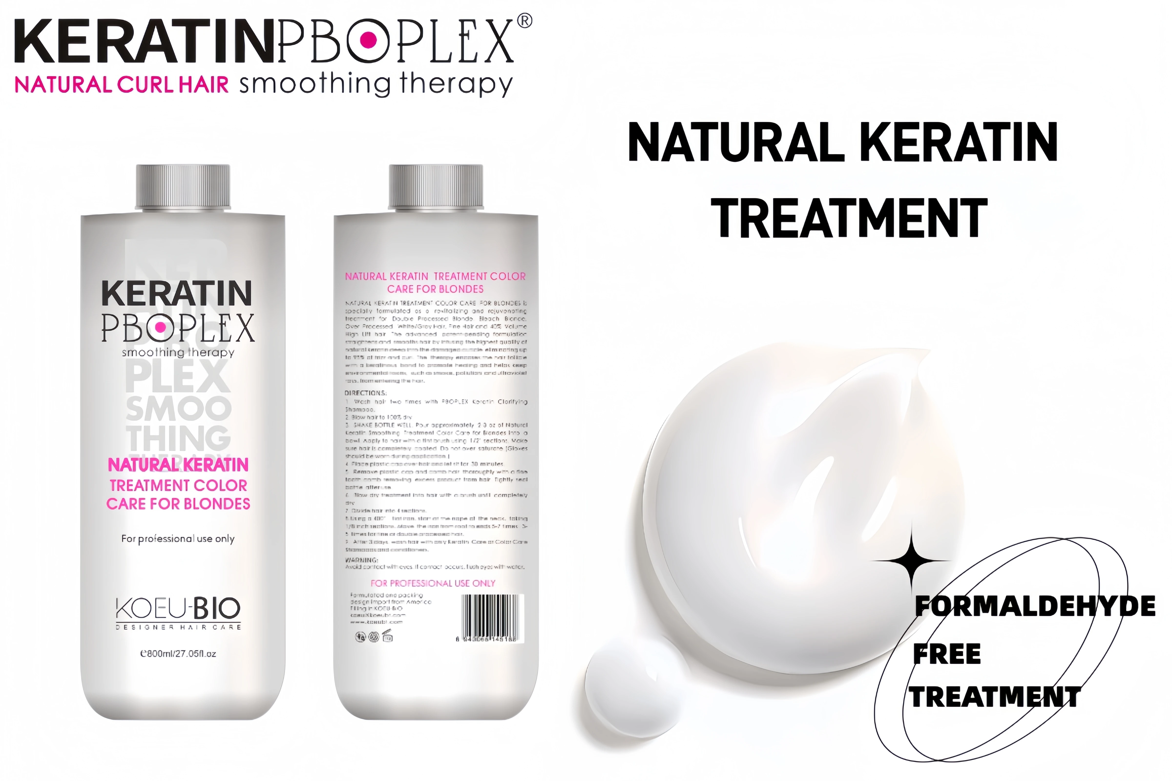 OEM Keratin Hair Treatment Manufacturer Formaldehyde-Free Fruit Acid ...
