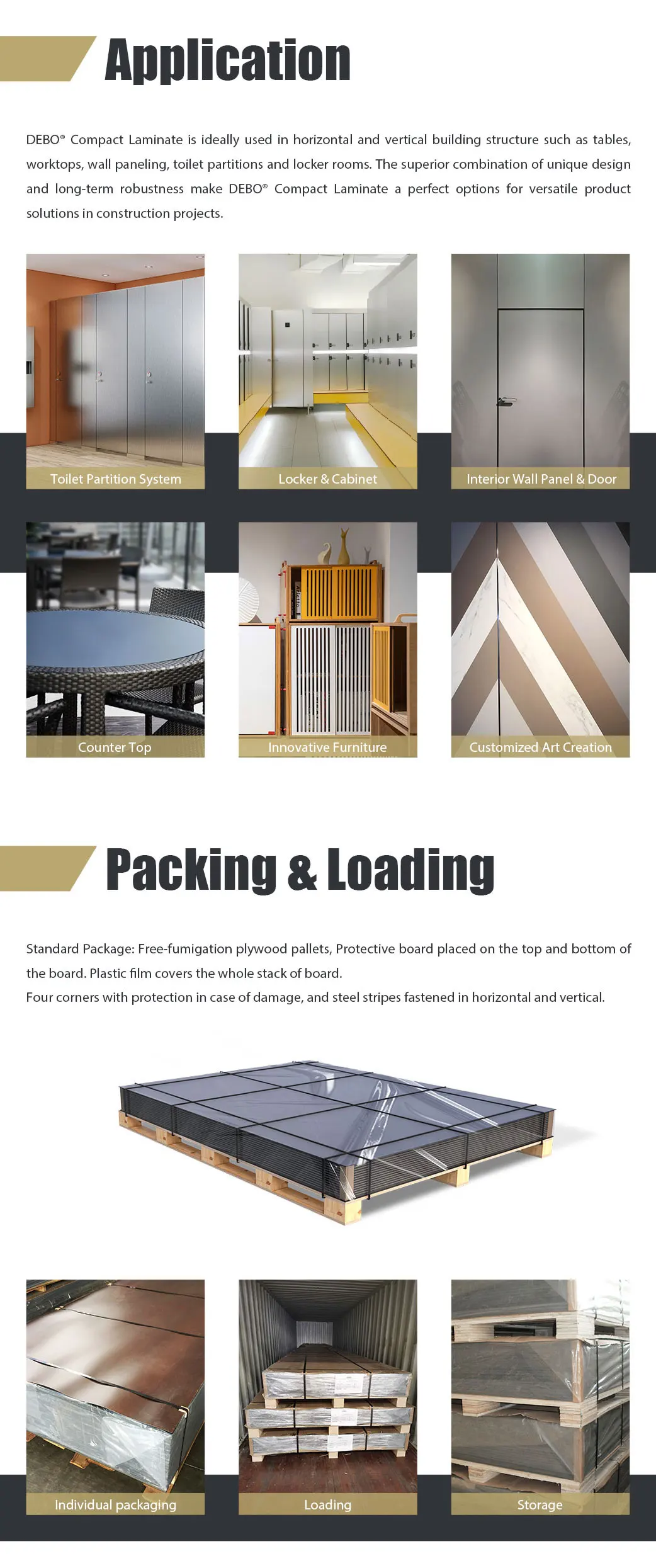 DEBO Compact Laminate Board HPL Sheet for Wall Cladding