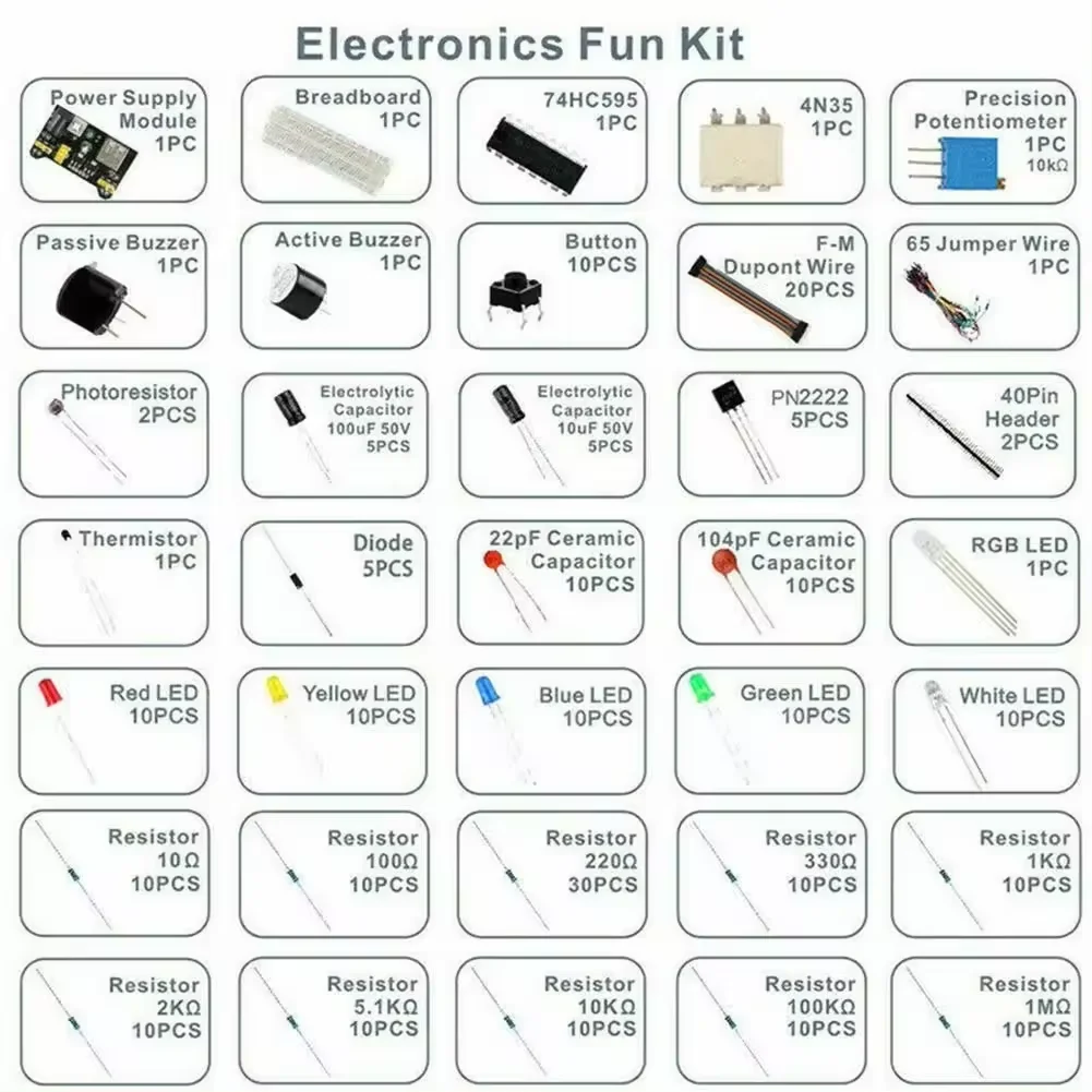 830-well Breadboard Uno R3 Component Pack Starter Starter Kit - Buy Uno ...