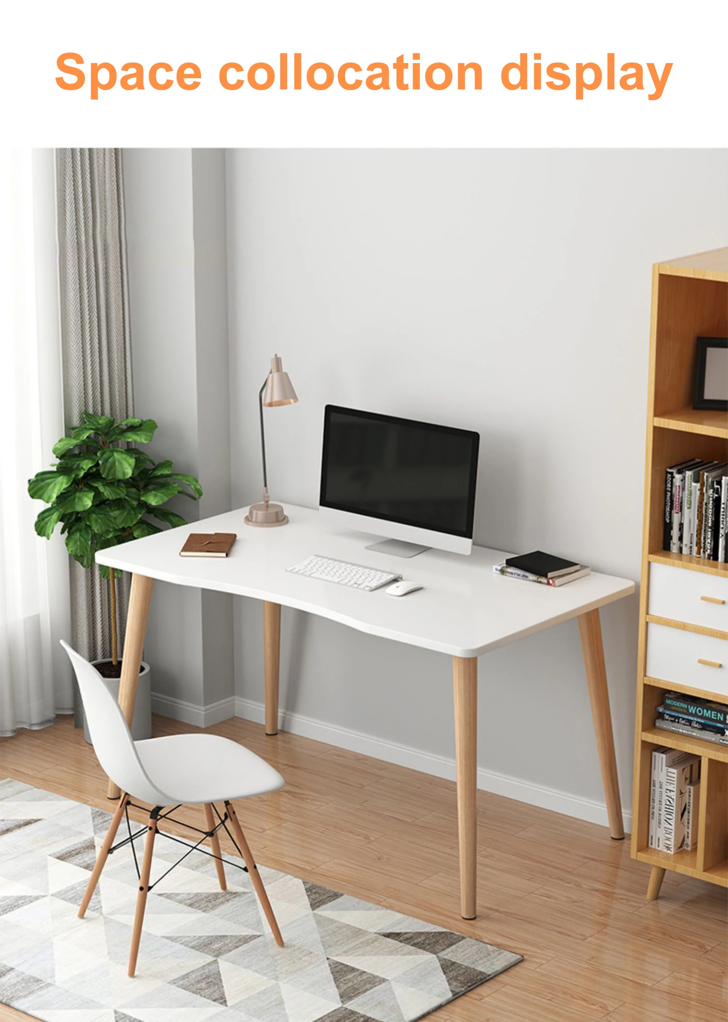 Modern Wooden Office Desk Simple Commercial Wood Table Furniture For ...