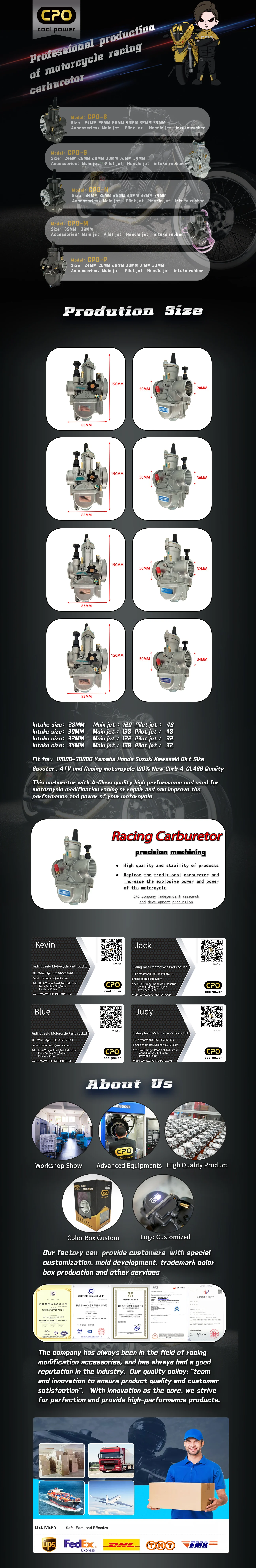 [HOT SALE] PWK Carburetors for Motorcycles: PWK28, PWK30, PWK32, PWK34 ...