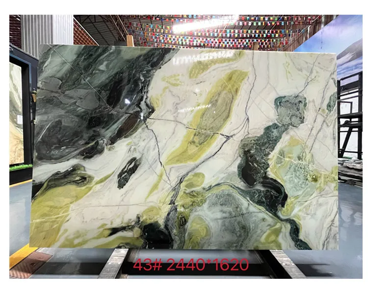 Dreaming Green Marble Slab - Luxury for Kitchen Countertops