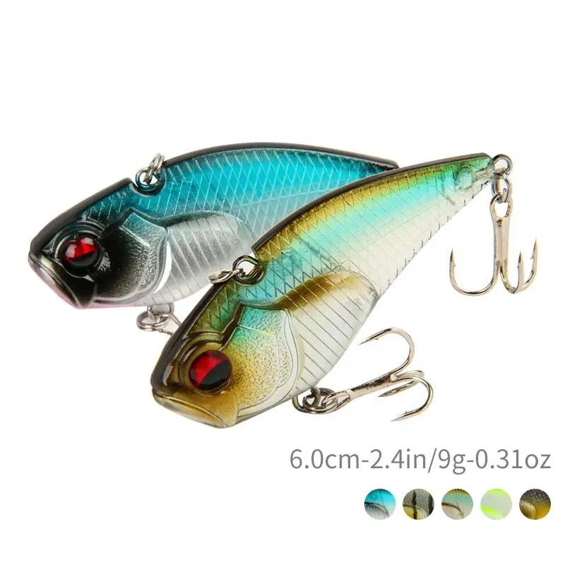 New 60mm 9g Sinking Spinner Artificial Baits Color Japan Vib Vibra Fishing Lure Swimbait For ...