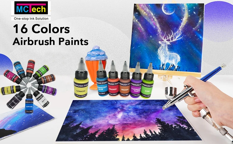 Airbrush Paint Acrylic Transparent air Paint Brush Kit for DIY Painting ...