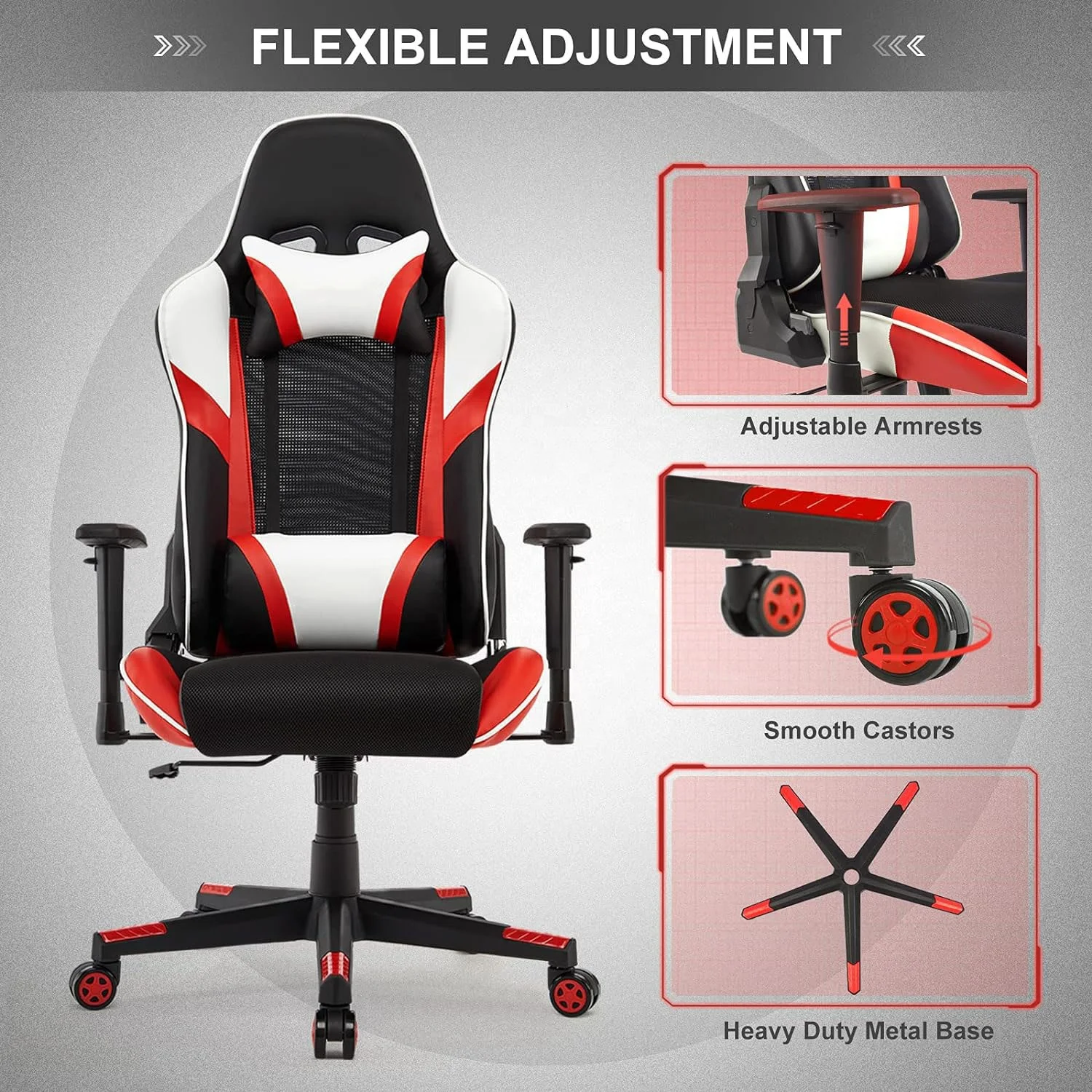 Cyber Cafe Gaming Chair Ergonomic Reclinable Swivel Black Gaming Chair ...