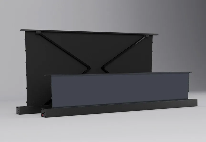 Screen Pro 135 Inch Electric Floor Rising Tab-tension Projector Screen ...