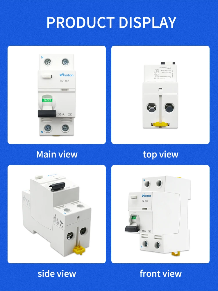 Iid 2p Rccb 230v 6a - 100a 40a Rccb Mini Leakage Circuit Breaker - Buy Circuit Breaker earth ...