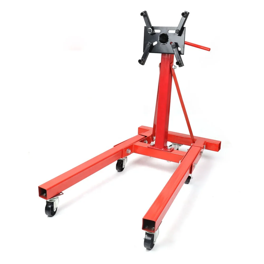 2000LBS Capacity Workshop Auto Tools Car Engine Stand with Wheels