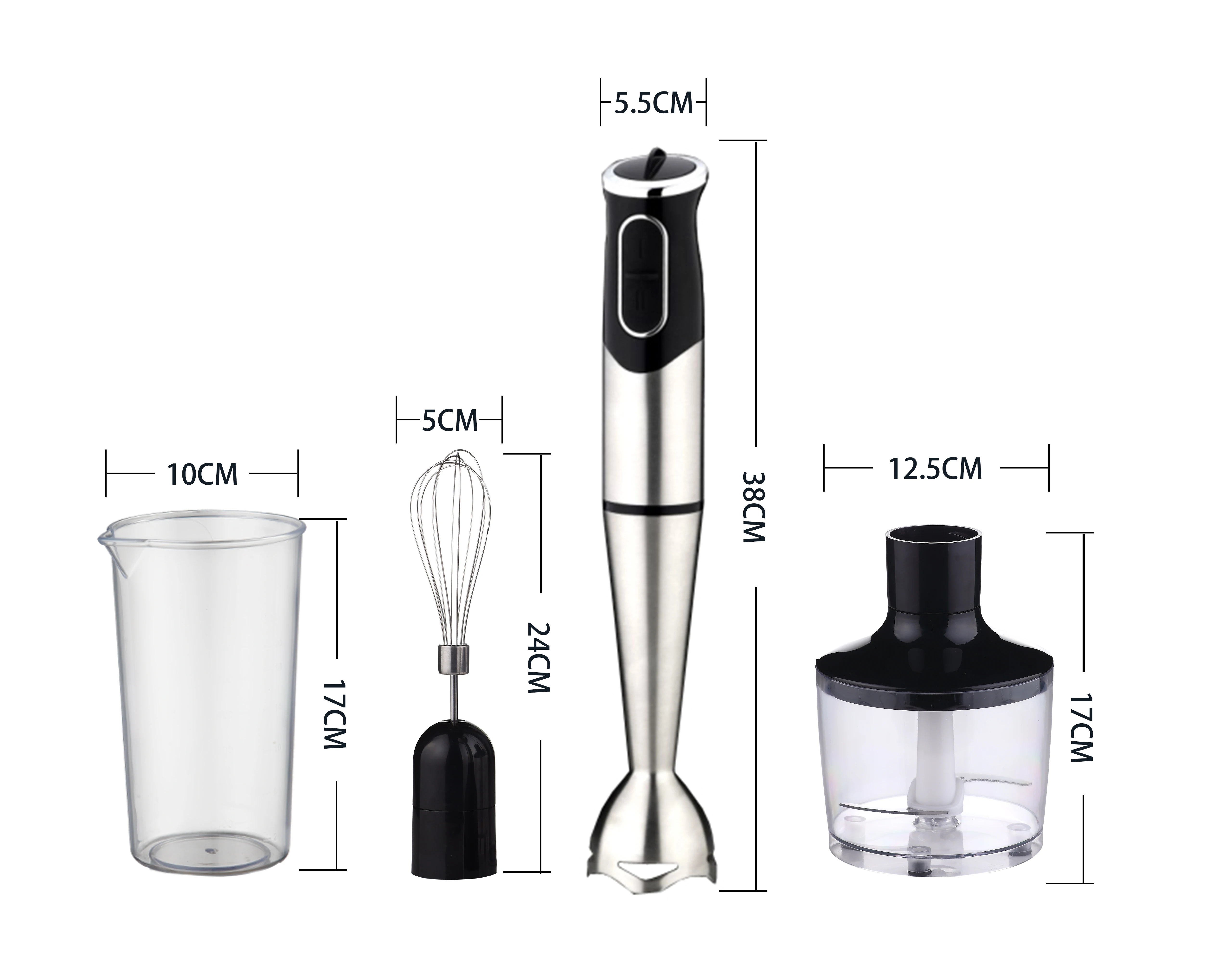 Multi-use 400w Hand Stick Blender With Led Light Immersion Hand Blender ...