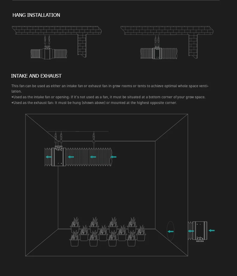 250mm Ventilation Exhaust Kitchen Adjust Fan - Buy High Quality High ...