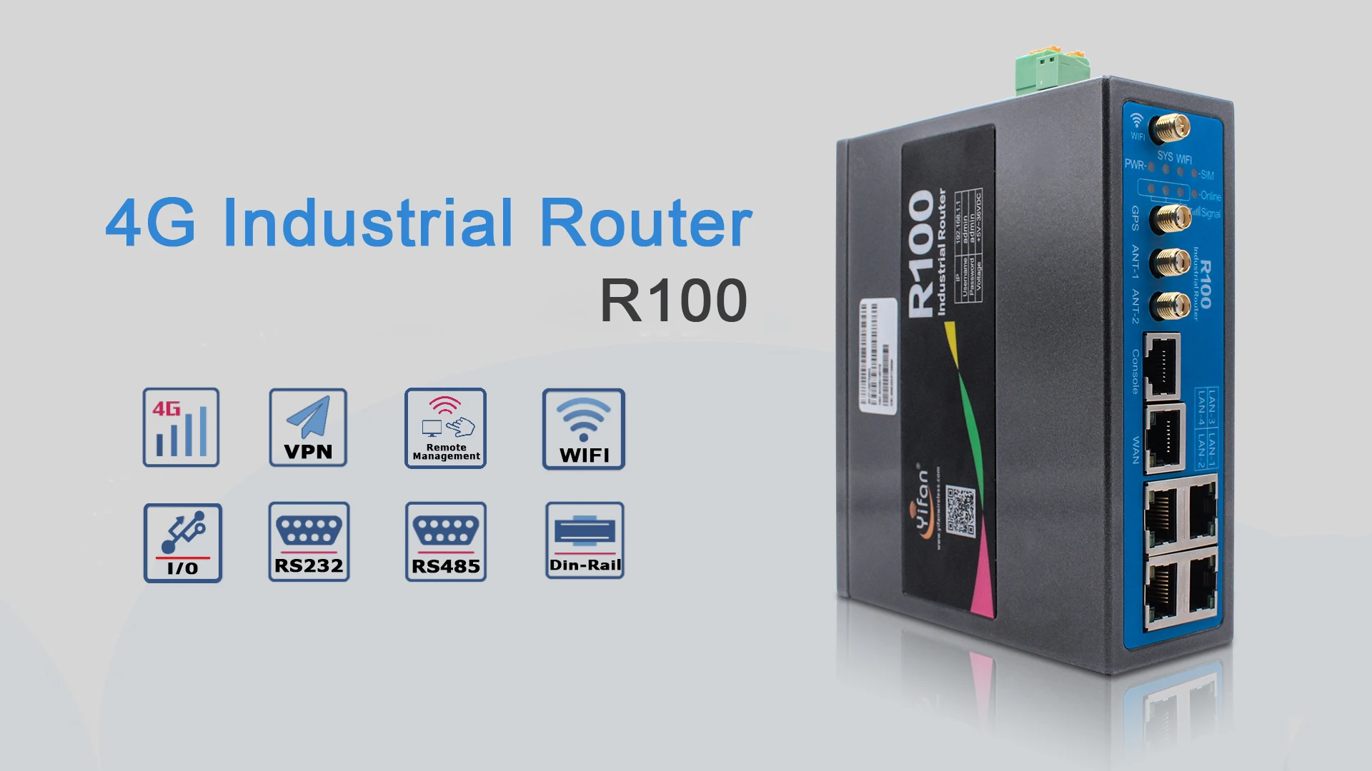 R100 Industrial 3g/4g Router Cpe M2m Cellular Sim Router - Buy ...