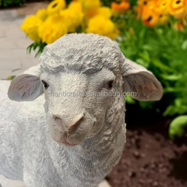 Resin Garden Sheep Outdoor Statue - Buy Sheep Garden Statue resin Sheep ...