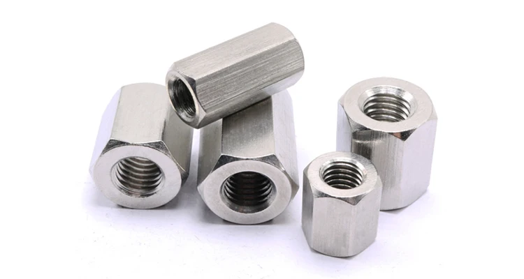 Long Hexagon Nut M6 M8 M10 M12 304 Stainless Steel Hex Coupling Nut ...