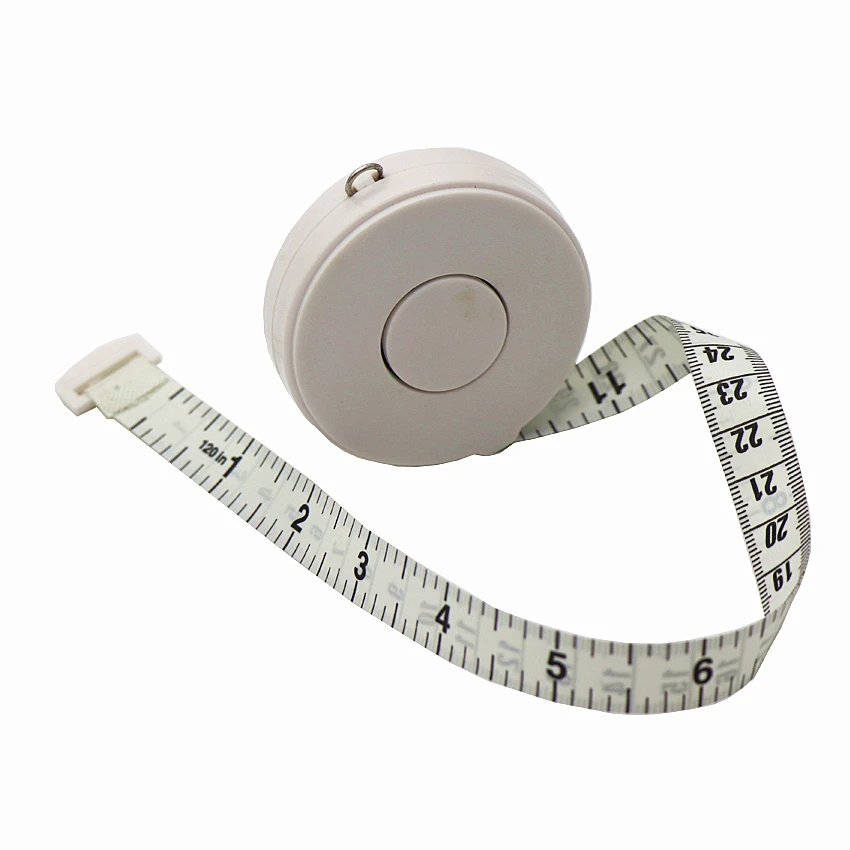 3m White Retractable Soft Measuring Tape Custom Sewing Measure Tape ...