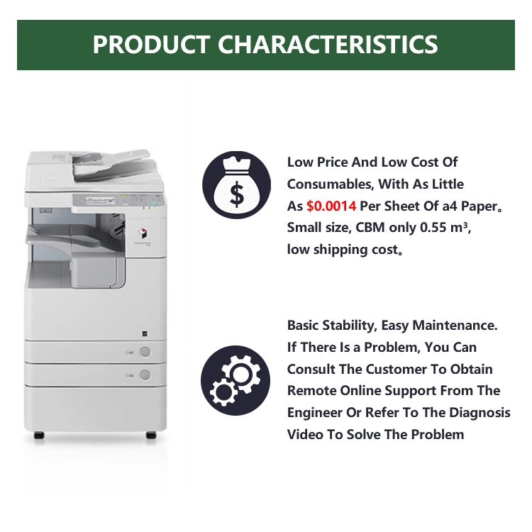 Office A3 Photocopier Machine For Canon Ir 2525 2520 2530 2535 2545 ...