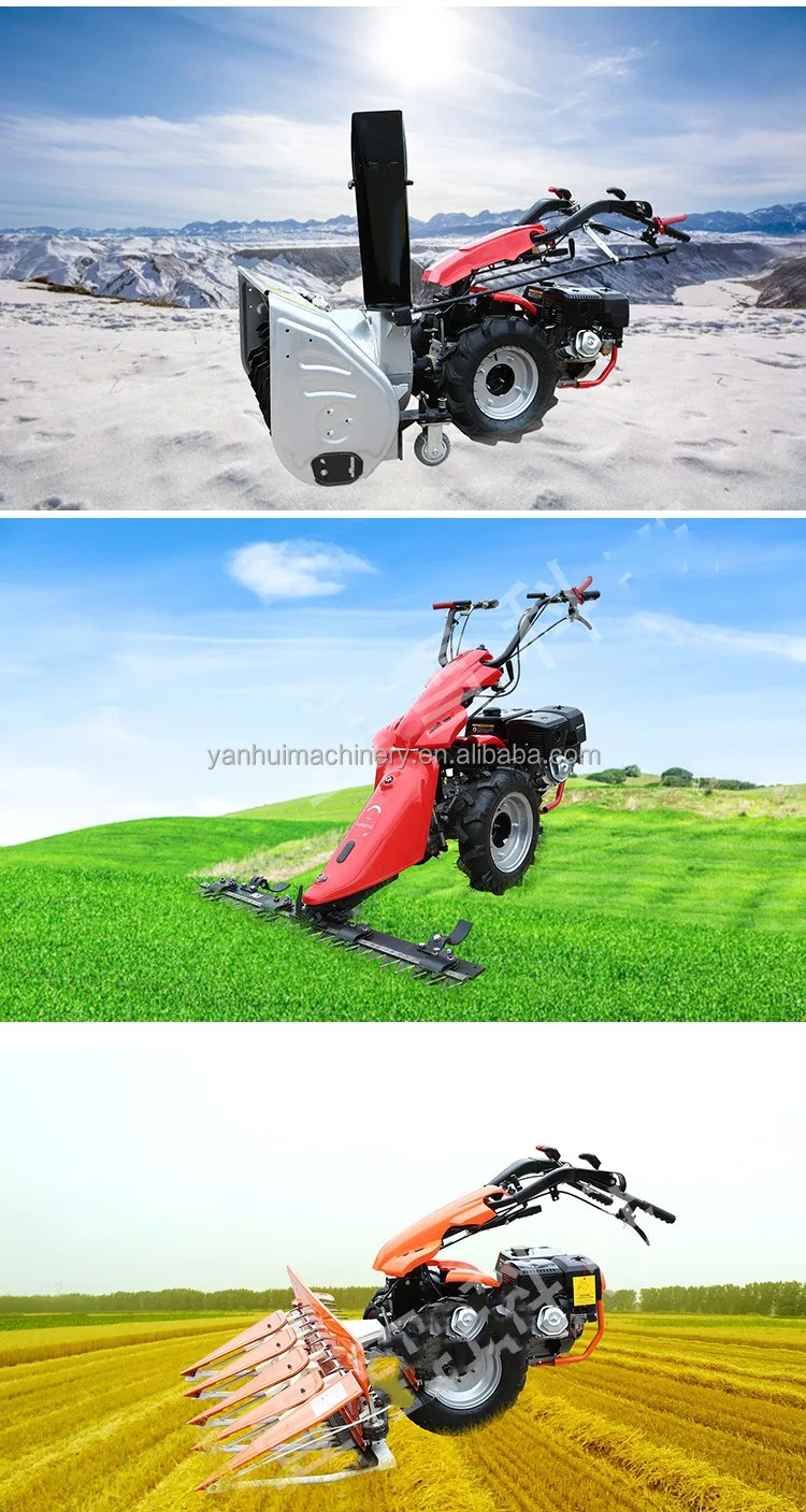Two Wheel Walking Tractor Sickle Bar Mower Farm Rotary Cultivators ...
