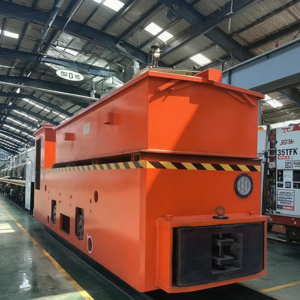 China 8-Ton Battery Electric Locomotive For Underground Mining Train ...