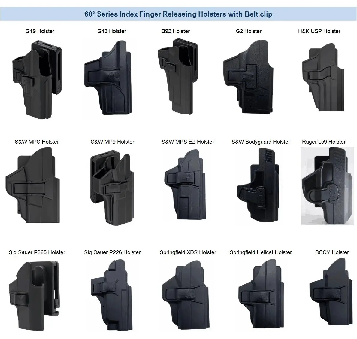 Tactical G2 Gun Holster With 360 Degrees Rotatable Belt Clip - Buy ...