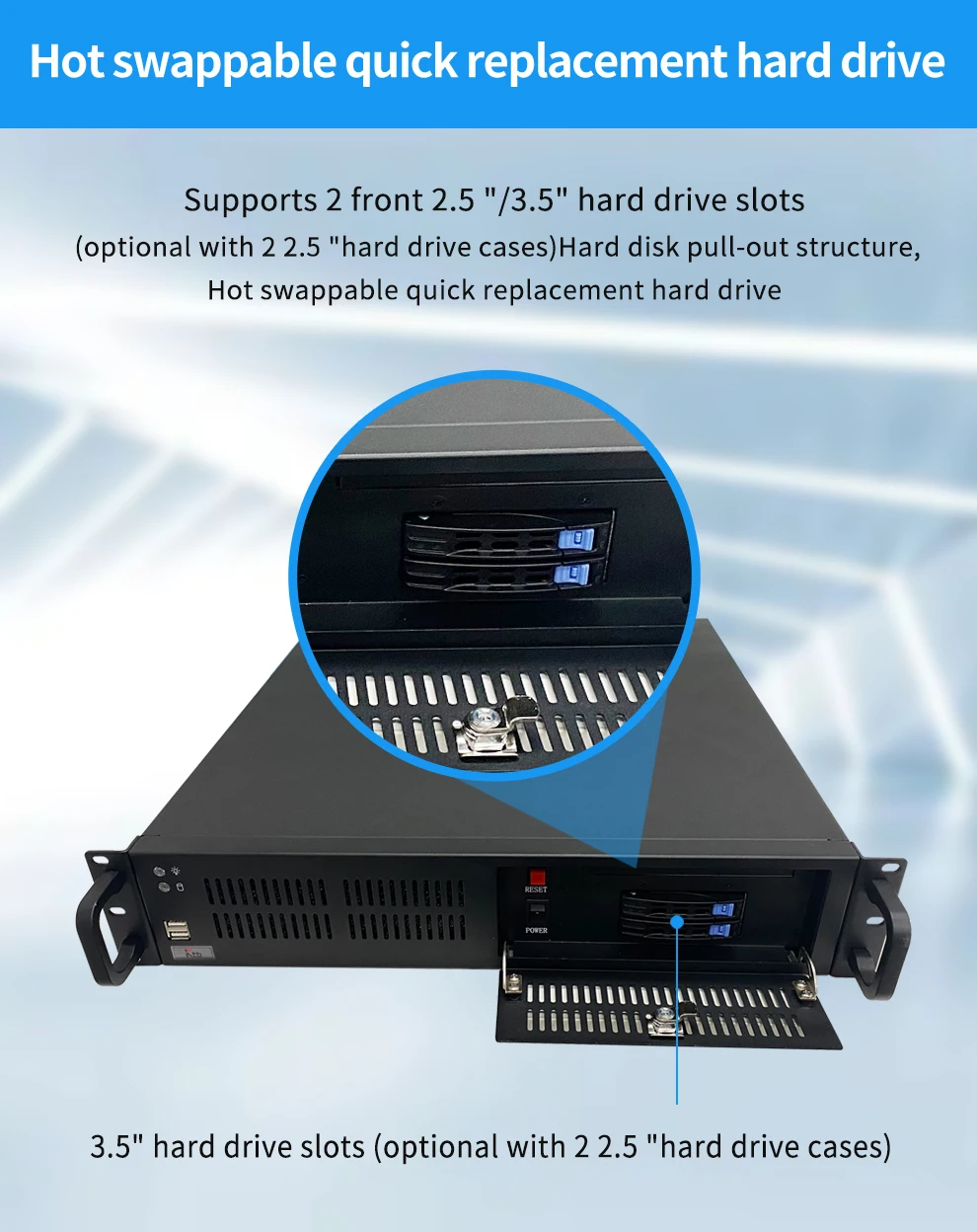 Kangtai Ipc-2020 2u Rackmount Short Depth Ipc Server Chassis Industrial Computer Supports Atx ...