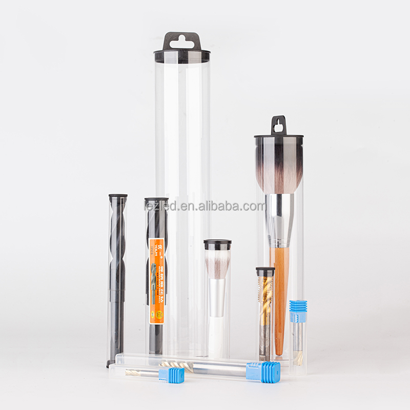 OEM Clear PC Plastic Storage Tubes with Flip Top Cap Screen Printing ...