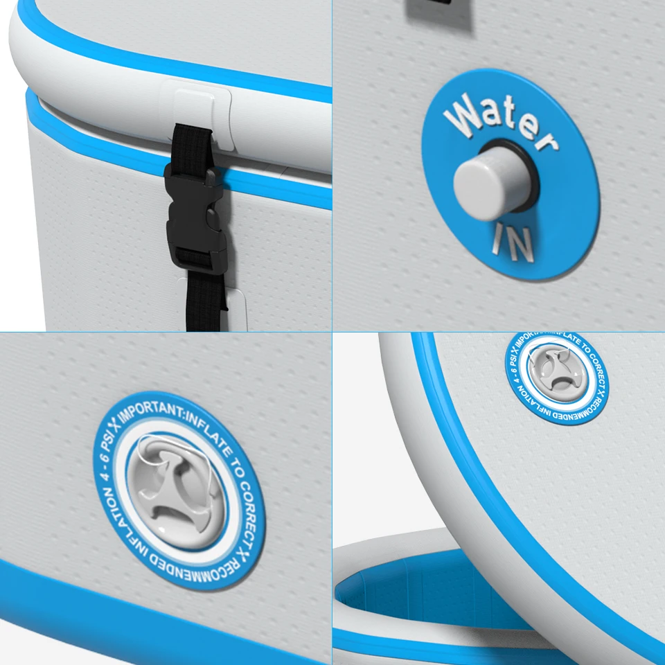 2024 Hot Inflatable Bath Portable Cold Plunge Ice Bath Spa Buckets Tubs ...