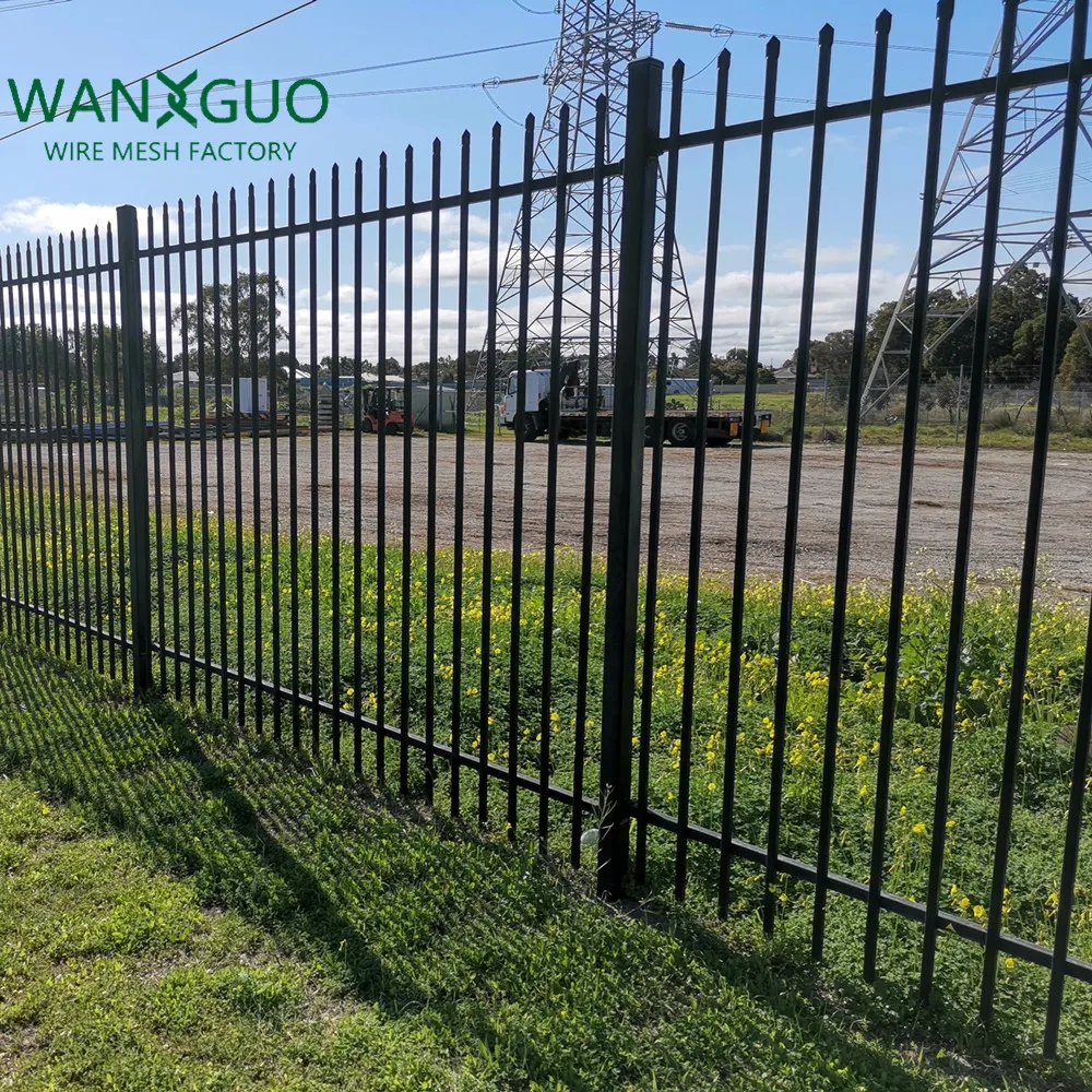 High Security Residential Anti Climb Decorative Spear Top 6ft Black ...