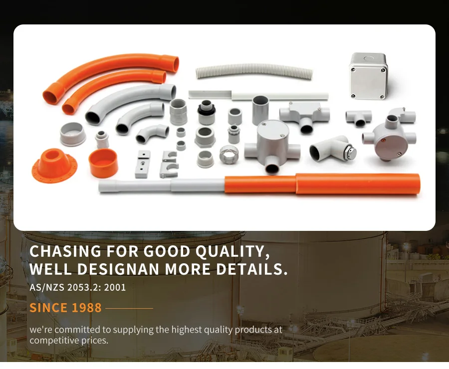 Orange Heavy Duty PVC Electrical Conduit - Durable & Versatile