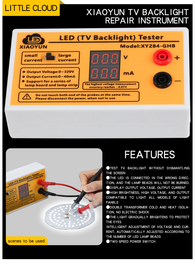 LED TV Backlight Tester - Reliable LED Bulb & Lamp Bead Strip Tool