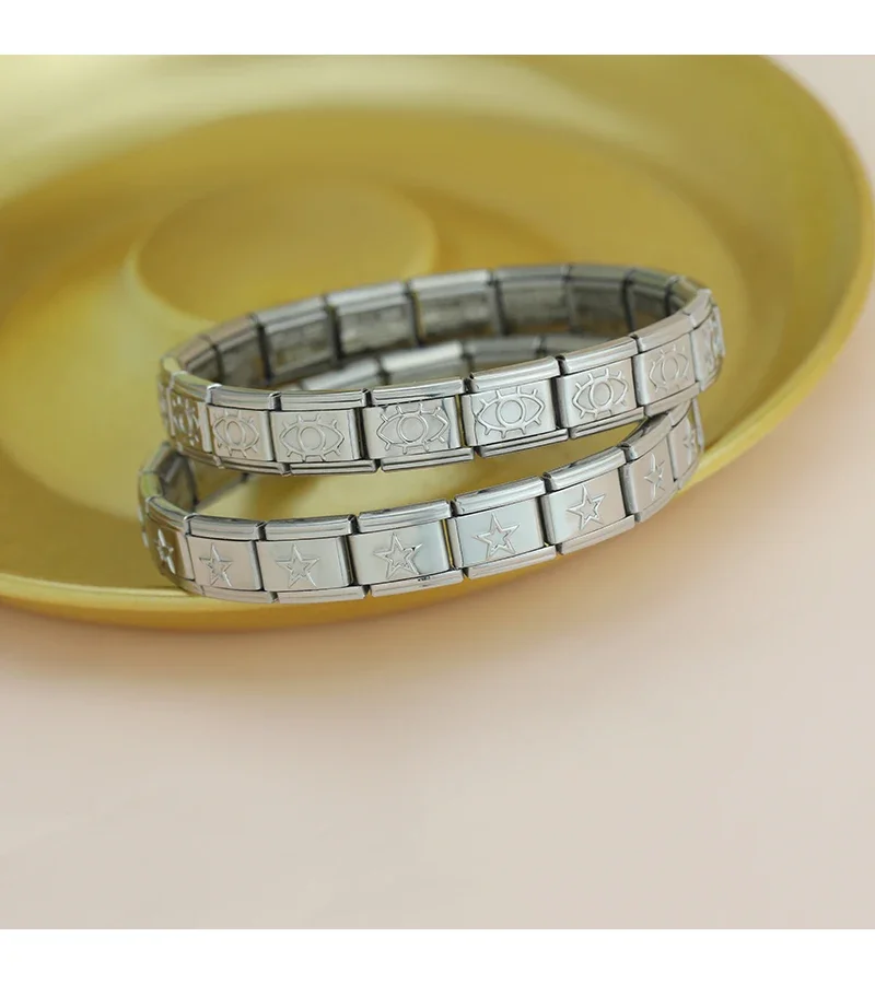 Shop Our Trendy Italian-Style Chain Link Bangles in Stainless Steel