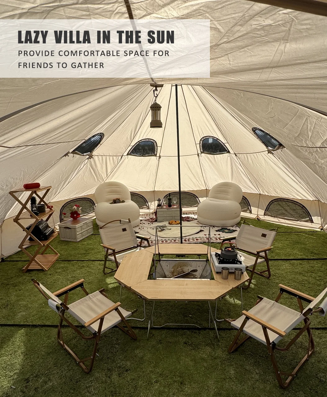 GOFUN Yurt House Glamping Tent - Luxury Camping Experience