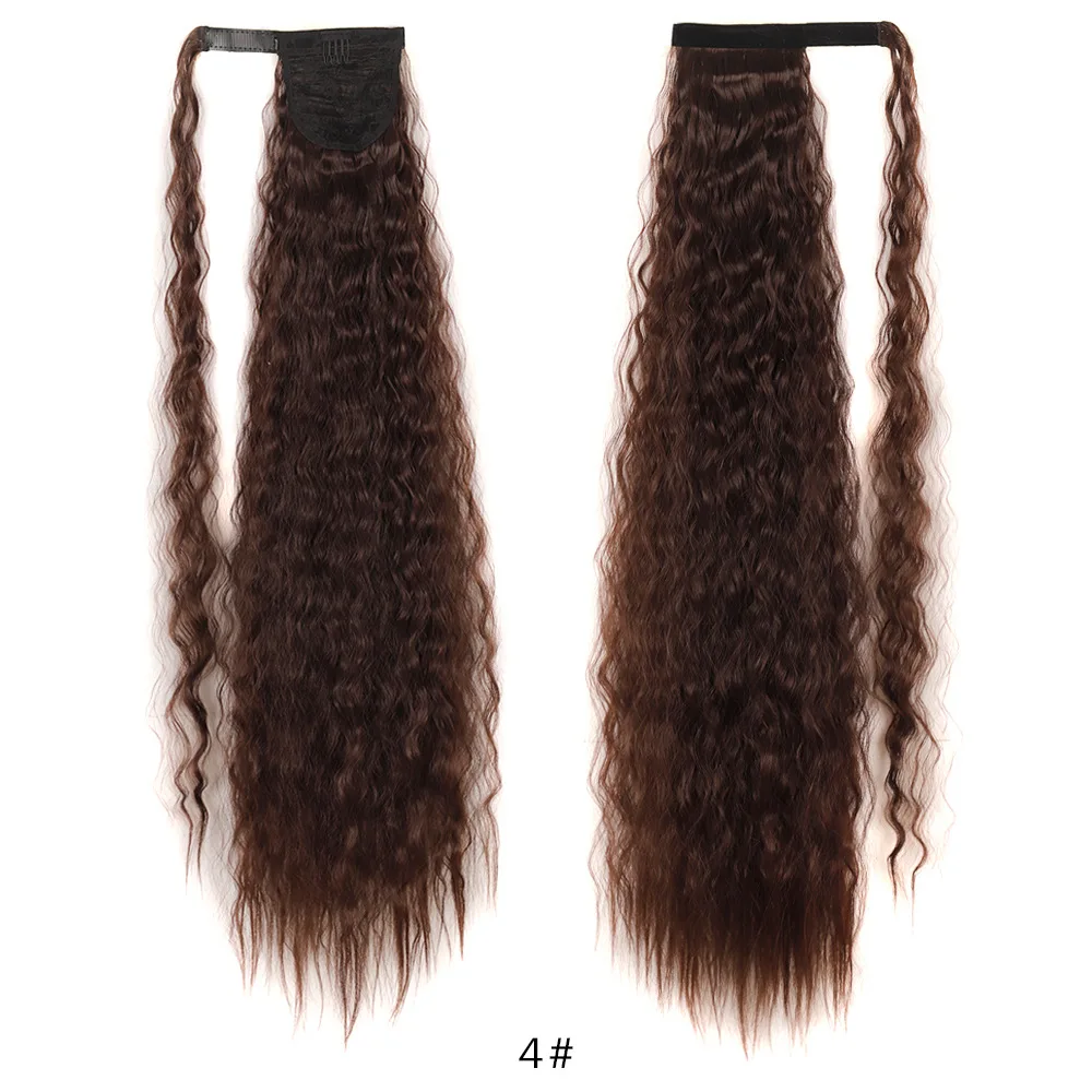 Custom Kanekalon Kinky Curly Ponytail | 34 Inch Synthetic Hair ...