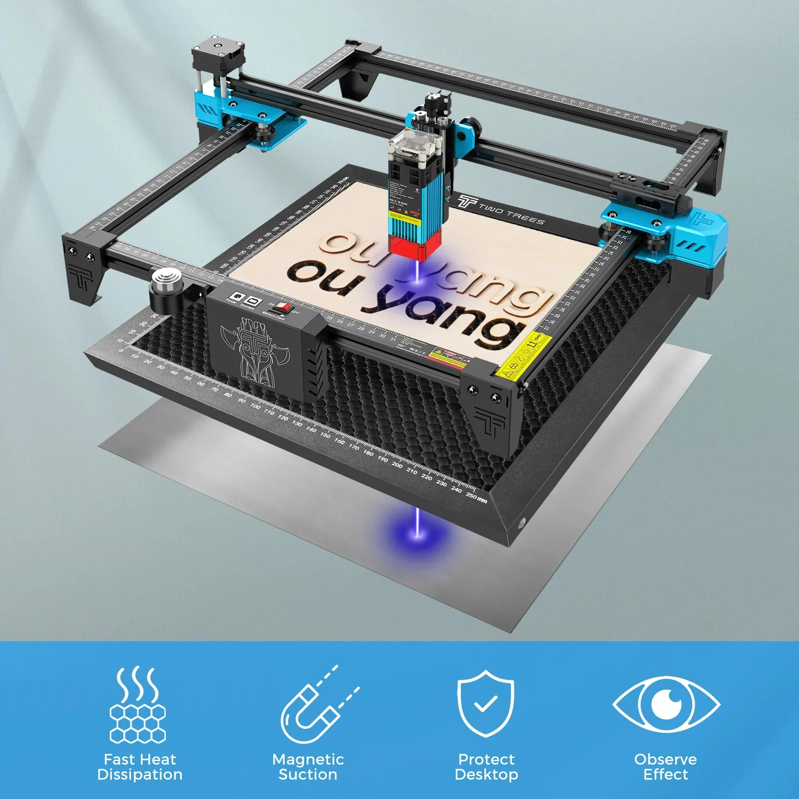 Twotrees Laser Cutting Cnc Co2 Diode Laser Engraving Machine No ...