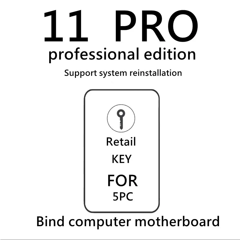 Genuine Win11 Pro Key Retail License Online Activation Sliver Label For ...