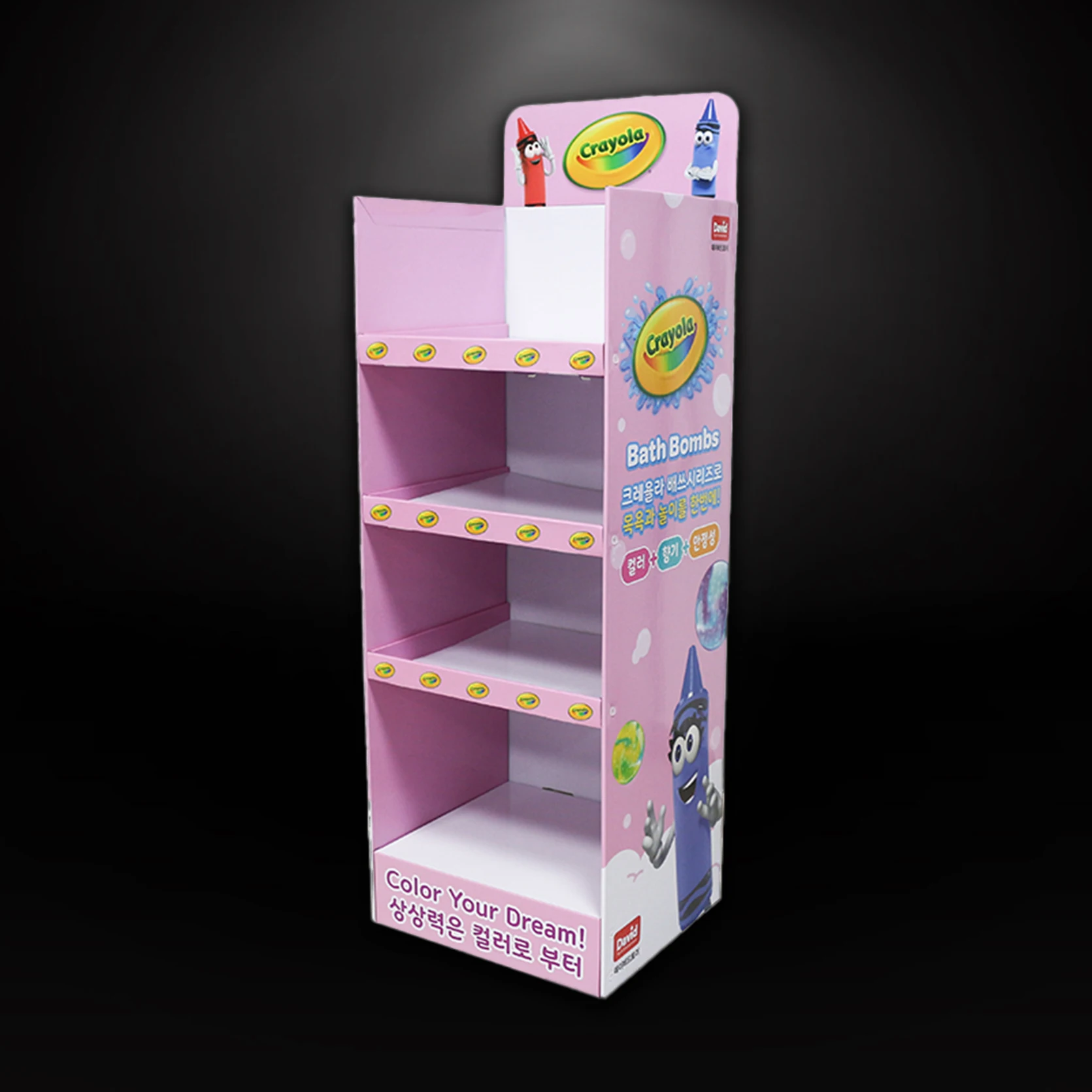 Retail Promotion Stackable Free Standing Point Of Sale Die Cut Grocery ...