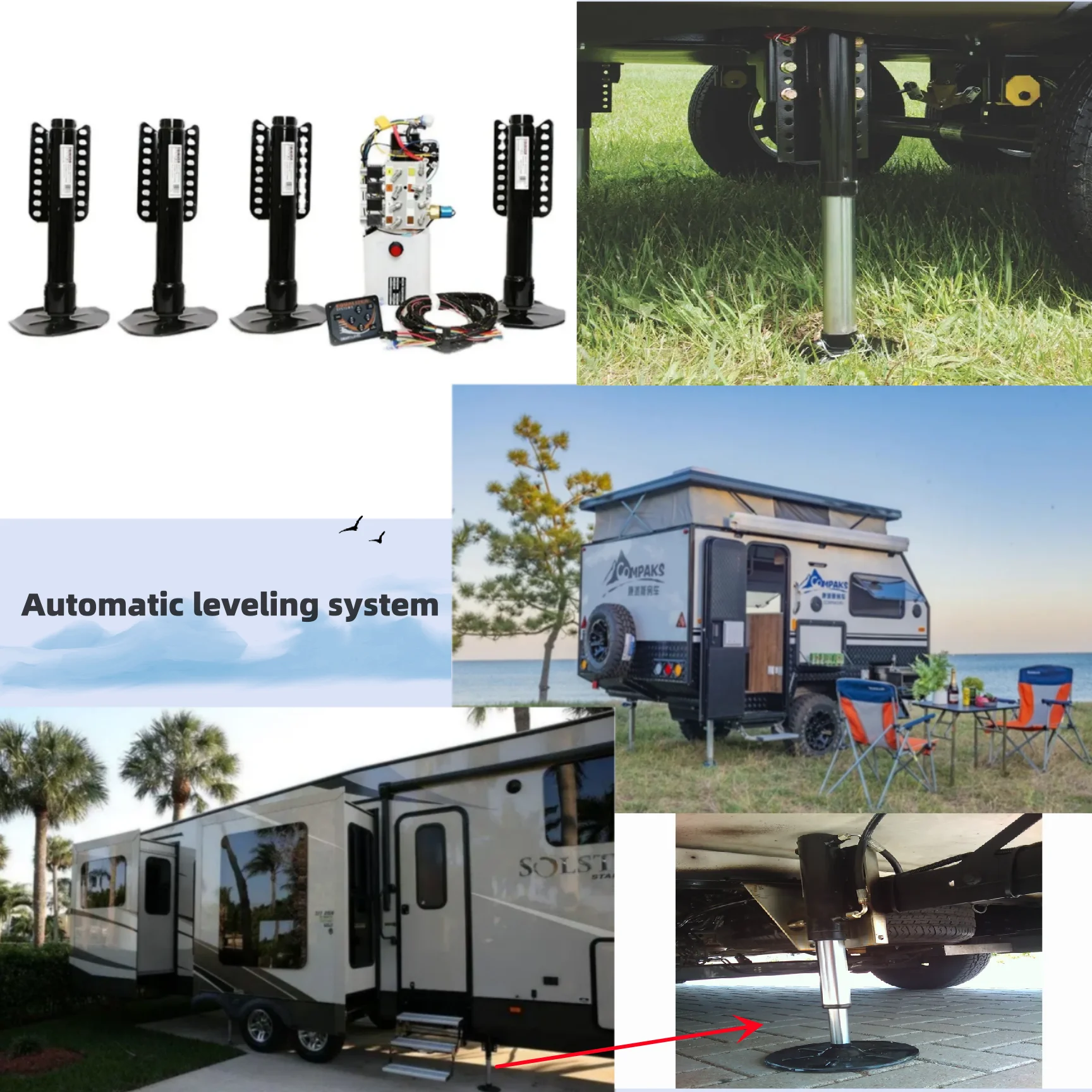 Manufacturers Hydraulic Leveling System For Motorhome Caravan Leveling ...