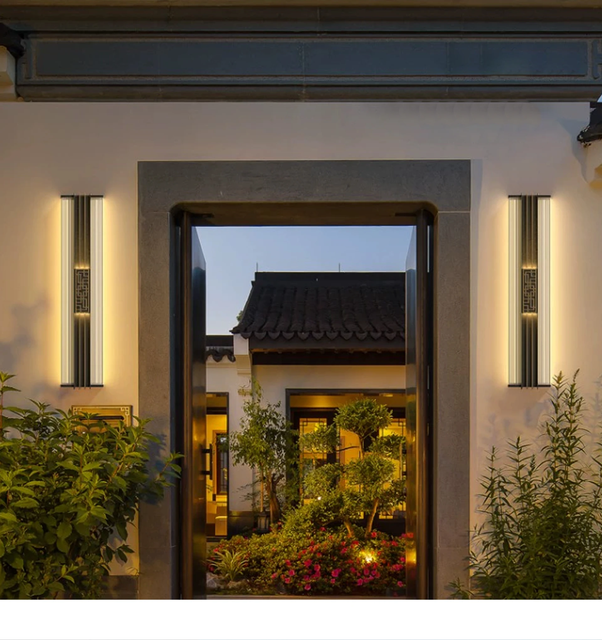 Outdoor Wall Lamp Waterproof Ip65 Garden Villa Light Power Outside Led ...