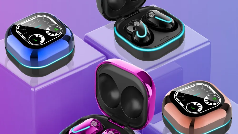 2021 S6 Se Tws Wireless Earbuds Lcd Display Breathing Light Stereo ...