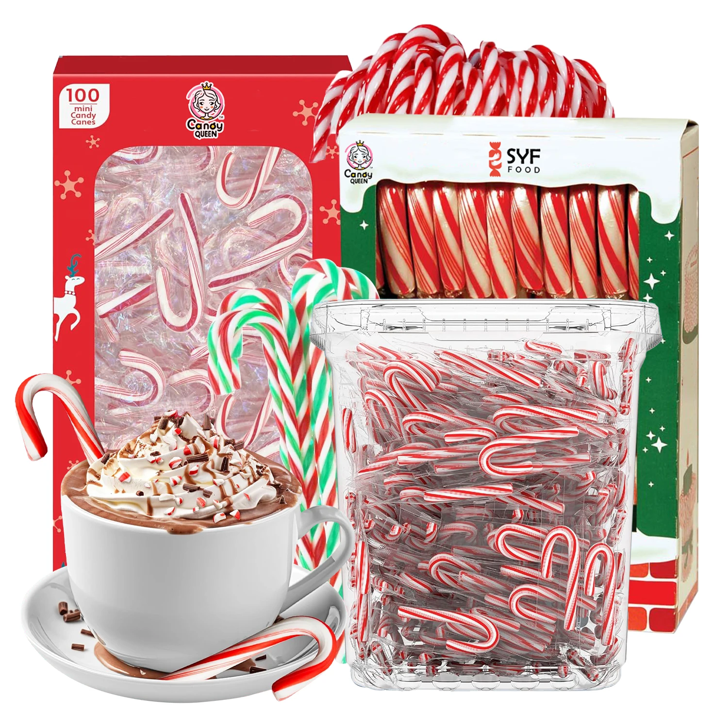 Alibaba.com: Wholesale Mini Peppermint Candy Canes, Hard Texture ...