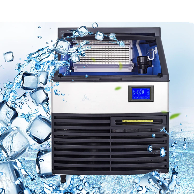 Stainless Steel Ice Maker Machine - 200kg Commercial Cube Ice