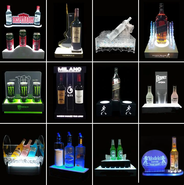 Led Vodka Bottle Glorifier - Exhibition Display Stand