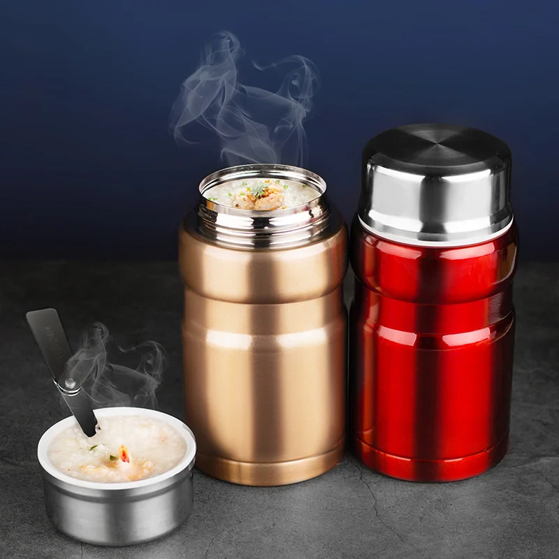 500ml Stainless Steel Working Bento Lunch Box Soup Cup Thermos For Hot ...